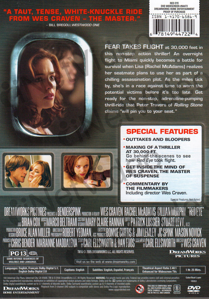 Red Eye Movie Poster