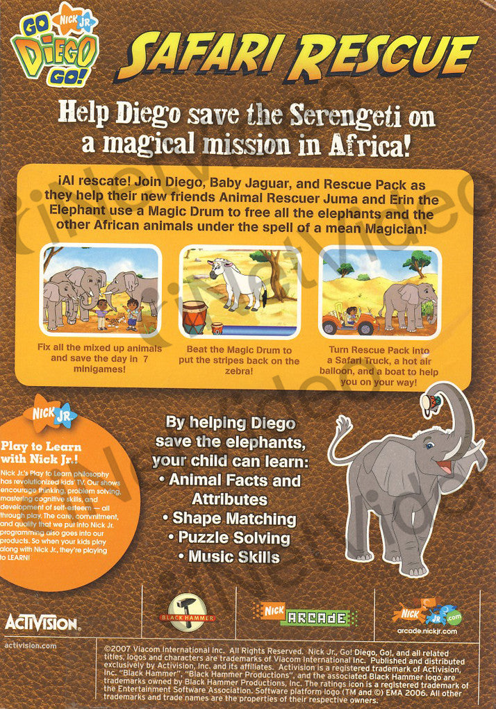 Go Diego Go African Safari