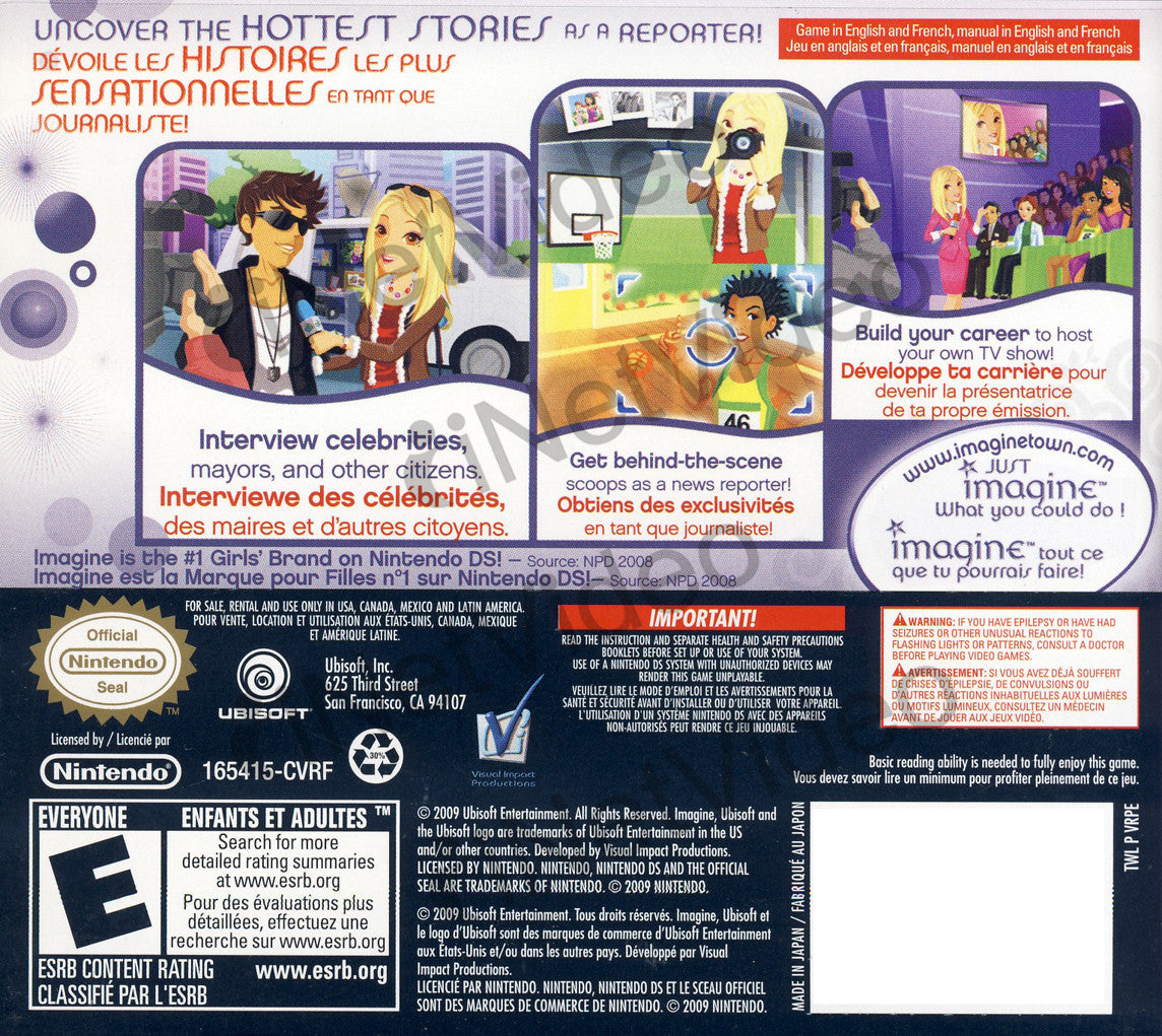 Imagine - Reporter (Bilingual Cover) (DS) on DS Game