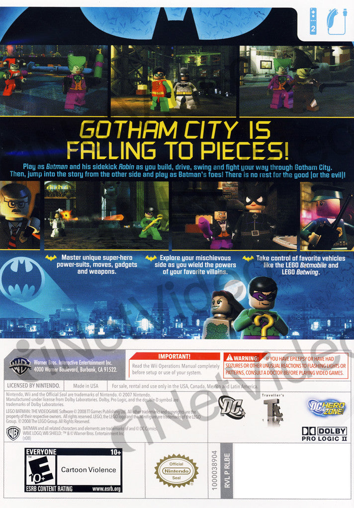 LEGO Batman (NINTENDO WII) on NINTENDO WII Game